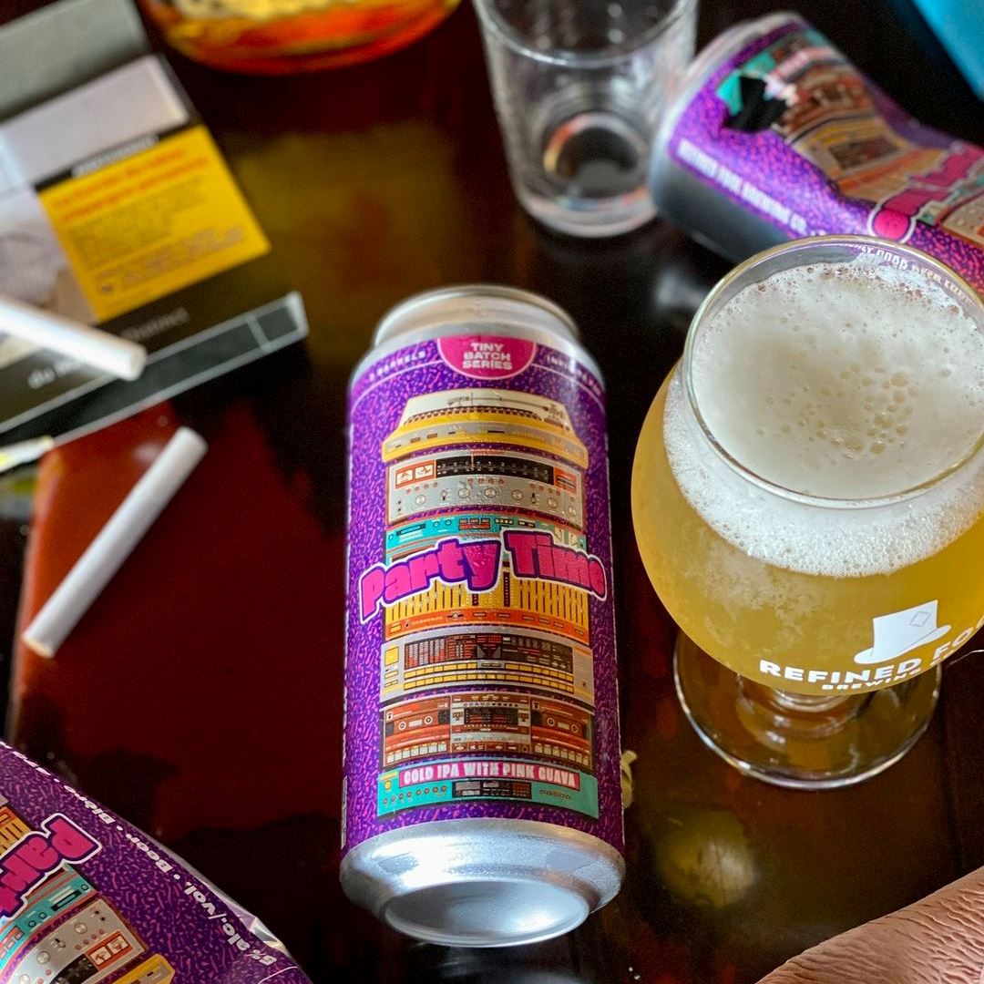 Party Time - Cold IPA with Pink Guava – Refined Fool Brewing Co.
